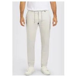Chinohose MAC "Lennox Sport", Herren, Gr. 36, L&auml;nge 32, kitt, Web, Obermaterial: 47% Leinen, 34% Polyester, 17% Viskose, 2% Elasthan, lang, Hosen Chinohose, Leinenstruktur