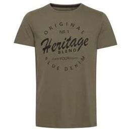 T-Shirt Blend "T-Shirt BHAbraham", Herren, Gr. S, gr&uuml;n (olive night), Obermaterial: 100% Baumwolle CO., regular fit normal, Rundhals, Shirts T-Shirt