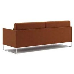 Schlafsofa HESTB&AElig;K "Hestb&aelig;k 33 3-Sitzer mit Klappfunktion", rusty orange, B:208cm H:79cm T:82cm, 100% Polyester, Sofas, Schlafsofa, Umklappbar, Querschl&auml;fer, sehr komfortabel, Stauraum