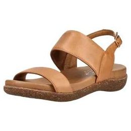 Riemchensandale Andrea Conti "Andrea Conti Sandalen Leder", Damen, Gr. 39, cognac, Leder, Schuhe Riemchensandale