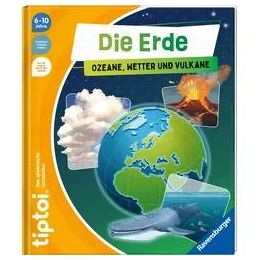 Kinderbuch Ravensburger "tiptoi Die Erde Ozeane, Wetter und Vulkane", bunt, B:26cm H:30,3cm, B&uuml;cher, Made in Germany