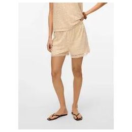 V&eacute;ro Moda Shorts VERO MODA "VMMAYA HW SHORT SHORTS JRS VO", Damen, Gr. XS, N-Gr, birch, Jersey, Obermaterial: 95% Polyester, 5% Elasthan, unifarben, regular fit kurz, Hosen Shorts, Materialmix, regular fit