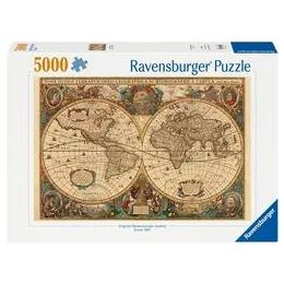 Puzzle Ravensburger "Historische Weltkarte, Henricus Hondius 1630", bunt, Puzzles, KinderB:153cm H:101cm, Pappe, Motiv, Made in Germany, B:153cm H:101cm