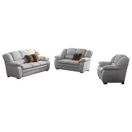 Polstergarnitur COTTA "Casino, Sofa Set, 3-2-1 Sitzer, Wohnzimmer Garnitur", argent, H:88cm T:92cm, FSC-zertifizierter Holzwerkstoff, Sitzm&ouml;bel-Sets, Sessel, 2-Sitzer, 2,5-Sitzer, hohe R&uuml;ckenlehne