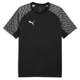 Trainingsshirt Puma "TEAMLIGA26 JERSEY", Damen, Gr. 3XL, Puma schwarz, Puma wei&szlig;, flat schwarz gray, Interlock, Obermaterial: 100% Polyester, mehrfarbig, regular fit normal, Rundhals, Shirts, Regular Fit, Kurzarm, atmungsaktiv, schnell trocknend