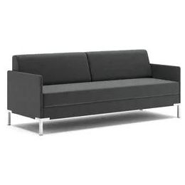 Schlafsofa HESTB&AElig;K "Hestb&aelig;k 415 3-Sitzer mit Klappfunktion", deep grau, B:208cm H:79cm T:82cm, 100% Polyester, Sofas, Schlafsofa, Umklappbar, Querschl&auml;fer, sehr komfortabel, Stauraum