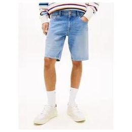 Tommy Hilfiger Shorts TOMMY JEANS "SCANTON", Damen, Gr. 33, N-Gr, denim medium, Denim/Jeans, Obermaterial: 81% Baumwolle, 18% Lyocell, 1% Elasthan, unifarben, regular fit kurz, Hosen Shorts, Regular fit mit Taschen