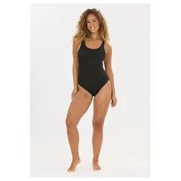 Badeanzug NOU "Sonam", Damen, Gr. 42, schwarz, 94% Polyester, 6% Elasthan, unifarben, Badeanz&uuml;ge Badeanzug, UV-Schutz