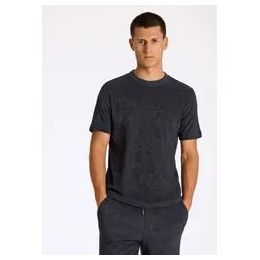 T-Shirt LINDBERGH "T-Shirt Relaxed Fit", Herren, Gr. XXL, blau (navy), Obermaterial: 80% Baumwolle, 20% Polyester, unifarben, l&auml;ssig geschnitten, Rundhals, Shirts T-Shirt