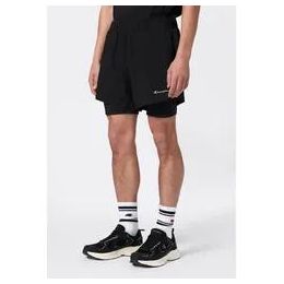 Trainingsshorts Champion, Herren, Gr. XL (56/58), N-Gr, nbk, nbk, Obermaterial: 88% Polyester, 12% Elasthan, Hosen, f&uuml;r Sportmode und aktive Freizeit, aus Polyester und Elasthan
