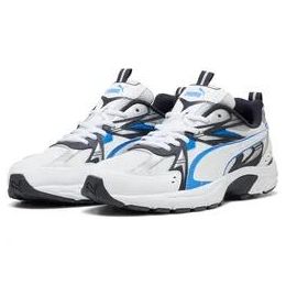 Sneaker Puma "MILENIO TECH_", Damen, Gr. 44,5, Puma wei&szlig;, racing blau, new navy, Textil, Schuhe Sneaker, f&uuml;r Sportmode und Streetwear, mit Schn&uuml;rverschluss