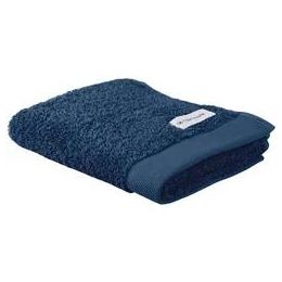 G&auml;stehandtuch Tom Tailor "G&auml;stetuch Color Bath Guest Towel 1er Pack" Gr. S, blau (dunkelblau), B:30cm, Obermaterial: 100% Baumwolle CO., Handt&uuml;cher