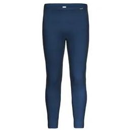 Lange Unterhose Ammann "Unterhose lang ohne Eingriff Day Classic / Jeans Feinripp", Herren, Gr. 8, blau (dunkelblau), Obermaterial: 75% Baumwolle CO. 25% Polyester PES., Unterhosen Lange Unterhose