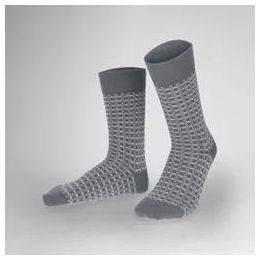 Socken Hudson "Socke Link", Damen, Gr. 39-42, blau (denim blau 0551), Obermaterial: 82% Baumwolle CO. 15% Polyamid PA. 3% Elasthan EL., Socken Socken