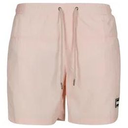 Badeshorts Urban Classics "Urban Classics Herren Block Swim Shorts", Gr. 3XL, US-Gr&ouml;&szlig;en, pink, 100% Polyamid, Badehosen Badeshorts