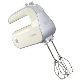 Bosch Handmixer "Styline MFQ40301, Edelst. R&uuml;hrbesen/Knethaken, 5 Stufen, hellgelb", beige (smooth vanilla, silber), B:20cm H:14,2cm T:7,5cm, Mixer, Turbostufe, leichtes Geh&auml;use, Made in Europe