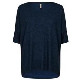 Strickpullover soyaconcept "Soya Concept Sweater SC", Damen, Gr. M, 96910 navy melange, Obermaterial: 74% Viskose, 21% Polyester, 5% Elasthan, Pullover Strickpullover