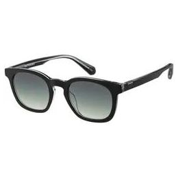 Sonnenbrille Superdry "Modell 996091", Damen, schwarz, transparent, leicht gl&auml;nzend, Sonnenbrillen Sonnenbrille, Form Rund, Logoschriftzug auf B&uuml;gel, Kunststofffassung