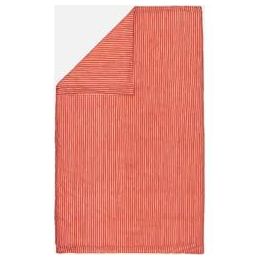 Bettbezug Marimekko "PICCOLO", orange, B:140cm L:200cm, Bio-Baumwolle, Obermaterial: 100% Baumwolle, Bettbez&uuml;ge, aus Baumwollperkal, mit Streifen