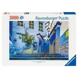 Puzzle Ravensburger "Marokko in Blau", bunt, Puzzles, KinderB:121cm H:80cm, Pappe, Motiv, Made in Germany, B:121cm H:80cm
