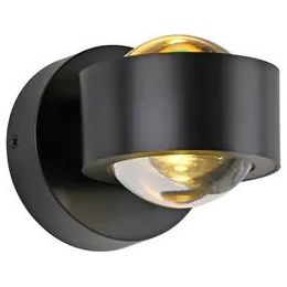 Sch&ouml;ner Wohnen LED Wandleuchte "CHIA", schwarz, 2, H: 9,3cm, 1 Stk., SCH&Ouml;NER WOHNEN-KOLLEKTION, Leuchten, SCH&Ouml;NER WOHNEN Kollektion, Up- und Downlight, LED Wandleuchte