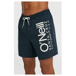 O`Neill Badeshorts O'NEILL "ORIGINAL CALI 16'' SWIMSHORTS", Herren, Gr. M (50), N-Gr, ink blau, Obermaterial: 100% Polyester, Badehosen Badeshorts, mit seitlichen Eingrifftaschen und Ges&auml;&szlig;tasche, mit Stickerei am Bein