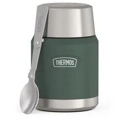 Thermobeh&auml;lter Thermos "ICON FOOD JAR, Thermobeh&auml;lter f&uuml;r Essen, sp&uuml;lmaschinenfest", forest mat, H:15,3cm, Lebensmittelaufbewahrungsbeh&auml;lter, 0,47l, 10h hei&szlig; & 24h kalt, dicht & auslaufsicher, mit L&ouml;ffel