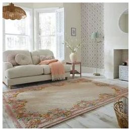 Teppich FLAIR RUGS "ELISE FLORAL WOOL", mehrfarbig, B:200cm H:8mm L:300cm, Oberfl&auml;che: 100% Wolle. R&uuml;ckseite: 60% Baumwolle, 40% Synthetik, Teppiche, Teppich