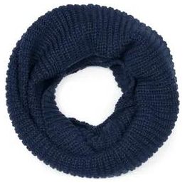 Strickschal styleBREAKER "Unifarbener Feinstrick Loop", Damen, blau (midnight, blau), Obermaterial: 100% Polyacryl PAN., Modisch, Modet&uuml;cher