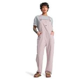 Latzkleid Quiksilver "Angua Stripes", Damen, Gr. L, US-Gr&ouml;&szlig;en, burnt russet stripe, Obermaterial: 100% Walkfrottier;, Kleider
