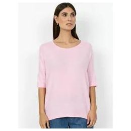 Strickpullover soyaconcept "Soya Concept Sweater SC", Damen, Gr. L, 94120 rose mel, Obermaterial: 74% Viskose, 21% Polyester, 5% Elasthan, Pullover Strickpullover