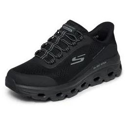 Slip-On Sneaker Skechers "GLIDE-STEP SOLE", Herren, Gr. 47,5, schwarz, Synthetik, Textil, unifarben, Schuhe, Schlupfschuh, Freizeitschuh, Trainingsschuh mit praktischem Gummizug
