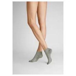 Sneakersocken Hudson "Sneaker Only 2-Pack", Herren, Gr. 39-42, grau (silber 0502), Obermaterial: 75% Baumwolle CO. 23% Polyamid PA. 2% Elasthan EL., Socken Sneakersocken