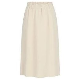 Sommerrock CLOUD 5IVE "CLOUD 5IVE Musselin Midi-Skirt", Damen, Gr. XL, beige, 95% Polyester, 5% Elasthan, unifarben, normal, R&ouml;cke