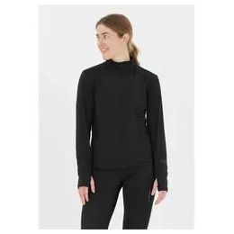 Trainingsjacke Endurance "Pulasan", Damen, Gr. 44, schwarz, 80% Polyester, 20% Elasthan, unifarben, normal, ohne Ausschnitt, Jacken Trainingsjacke, mit integrierten Daumenschlaufen