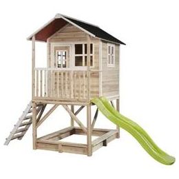 Spielturm EXIT "Loft 500", beige (natur, wei&szlig;), Spielt&uuml;rme, KinderB:328cm H:253cm T:190cm, Holz, BxTxH: 328x255x185 cm, B:328cm H:253cm T:190cm