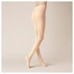 Feinstrumpfhose Kunert "Strumpfhose Fancy Wave", Damen, Gr. 38-40, beige (champagne 1518), Obermaterial: 85% Polyamid PA. 15% Elasthan EL., Strumpfhosen Feinstrumpfhose