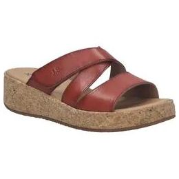 Slipper Josef Seibel "Evita 04, hibiscus", Damen, Gr. 42, braun (hibiscus), Obermaterial: 100% Rindsleder Leather cow., Schuhe Slipper