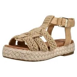 Toms Shoes Riemchensandale TOMS "TOMS Sandalen Textil", Damen, Gr. 38,5, beige, Textil, Schuhe Riemchensandale