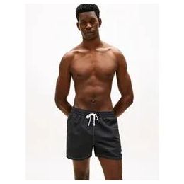 Badeshorts, Herren, Gr. L (52), N-Gr, schwarz, Microfaser, Obermaterial: 100% Polyester, Tommy Hilfiger SWIMWEAR, Badehosen Badeshorts