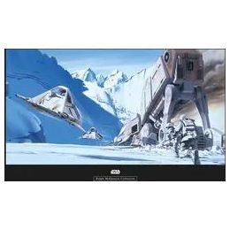 Bild Komar "Star Wars Classic RMQ Hoth Battle Snowspeeder", bunt (farbe bild(er): bunt), B:70cm H:50cm, Holz, Papier, Bilder, Bild, Wandbild zur Dekoration im Kinderzimmer - ohne Rahmen
