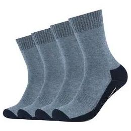 Sportsocken Camano "pro tex 4er Pack", Herren, Gr. 39-42, blau (navy), 53% Baumwolle, 25% Polyester, 20% Polyamid, 2% Elasthan, Colorblocking, Socken Sportsocken