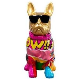 Dekofigur KARE DESIGN "Deko Figur Graffiti Dog", bunt (mehrfarbig), B:10cm H:20cm T:13cm, Polyresin, Dekofiguren