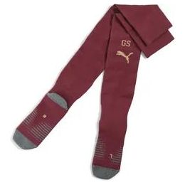 Fu&szlig;ball Stutzenstr&uuml;mpfe Puma "Galatasaray SK 25/26 Socken Herren", Herren, Gr. 3.5-6, beige (team regal rot matte gold beige), 68% Polyester, 18% Polyamid, 12% Baumwolle, 2% Elasthan, Socken
