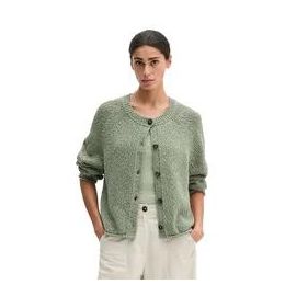 Marc O'Polo Cardigan MARC O'POLO "aus Heavy Cotton Slub-Garn", Damen, Gr. M, fresh sage, Obermaterial: 75% Baumwolle, 25% Polyester, unifarben, oversize, Rundhals, Strickjacken