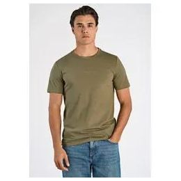 T-Shirt LINDBERGH "T-Shirt Relaxed Fit", Herren, Gr. M, gr&uuml;n (dk olive), Obermaterial: 100% Baumwolle, unifarben, l&auml;ssig geschnitten, Rundhals, Shirts T-Shirt