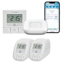homematic IP Smart-Home-Zubeh&ouml;r "Bundle Heizen f&uuml;r 2 Heizk&ouml;rper + Wandthermostat", wei&szlig;, B:28,5cm H:32cm T:40,5cm, Smart-Home-Stationen