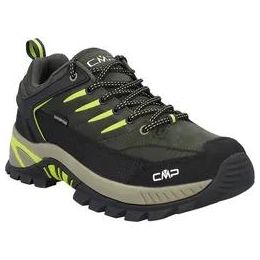 Wanderschuh CMP "RIGEL 2.0 LOW TREKKING SHOES WP", Damen, Gr. 47, pine, mela, Leder, Synthetik, Schuhe Wanderschuh