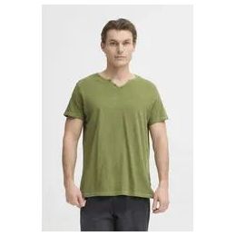 T-Shirt Blend "BHAshton", Damen, Gr. S, oil gr&uuml;n, Web, 100% Baumwolle, meliert, normal normal, V-Ausschnitt, Shirts T-Shirt, Meliertes T-Shirt mit V-Ausschnitt
