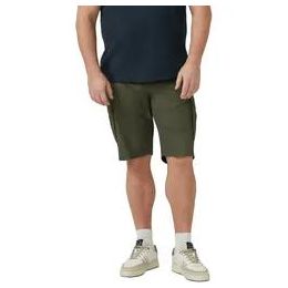 Cargoshorts, Herren, Gr. 48, N-Gr, dunkelgr&uuml;n, Web, Obermaterial: 98% Baumwolle, 2% Elasthan, s.Oliver MEN BIG SIZES, unifarben, regular fit knielang, Hosen, mit Cargo Taschen